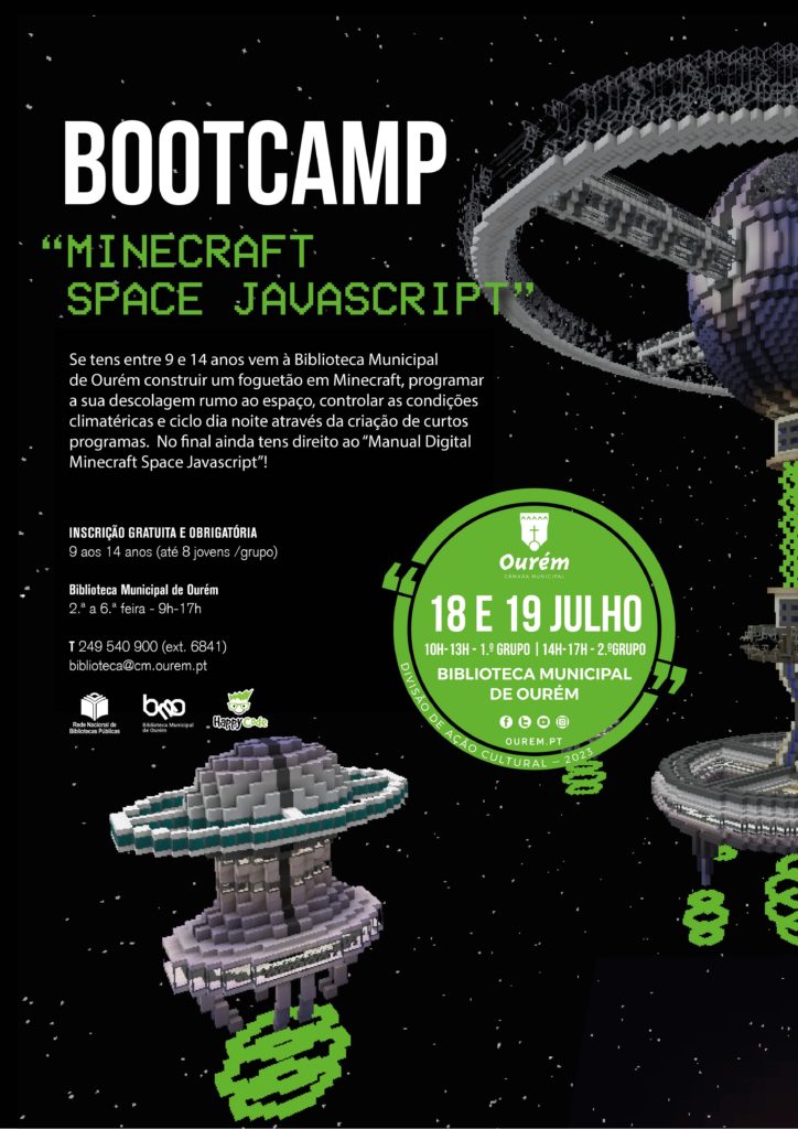 BOOTCAMP “MINECRAFT SPACE JAVASCRIPT” - Município de Ourém